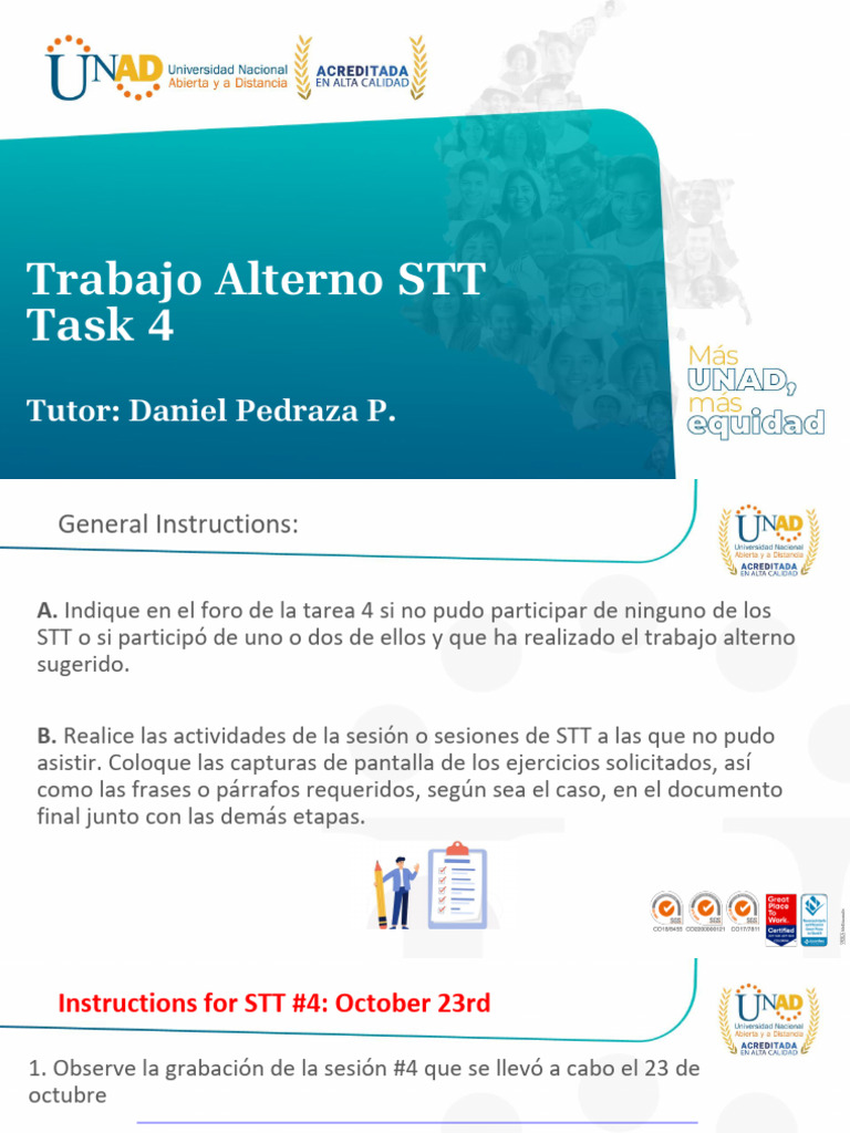 Trabajo Alterno SST - Task 4 | PDF