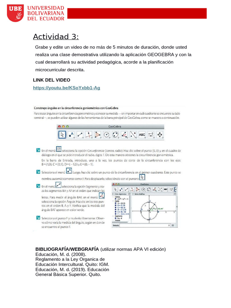 Clase Demostrativa con GeoGebra en 5 Minutos | PDF