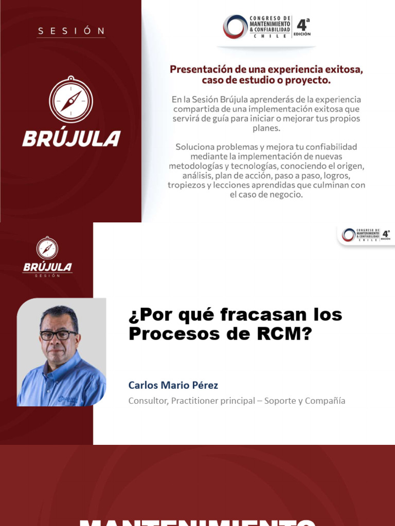 Carlos Mario Por Que Fracasan Los Procesos de RCM - Final | PDF | Ingeniería de confiabilidad ...