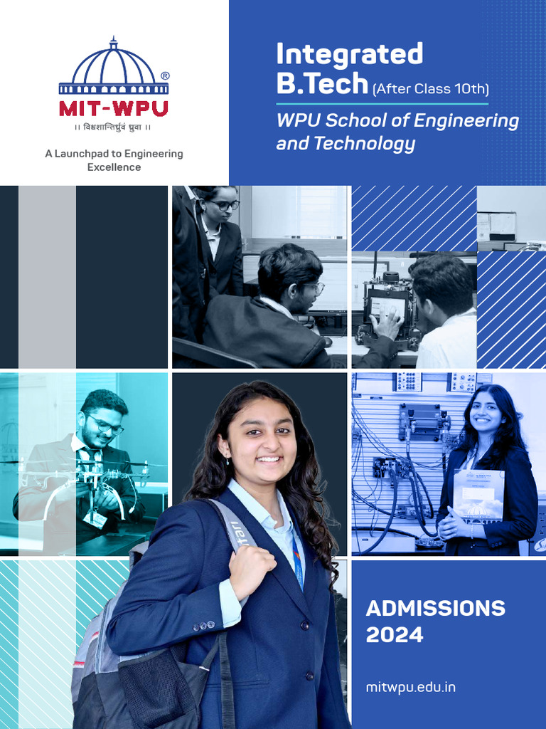 Integrated B.Tech Admissions 2024 at MIT-WPU | PDF | Artificial ...