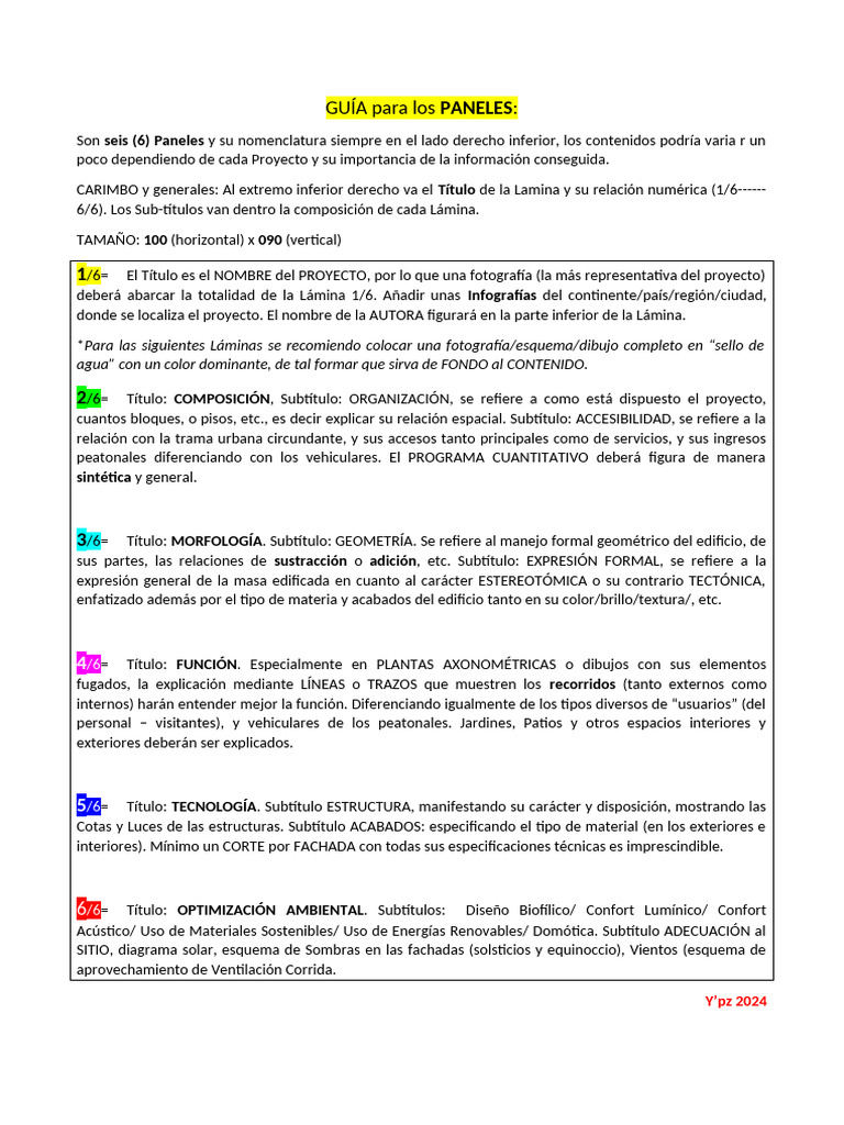 03 - GUÍA para Elaborar Los PANELES | PDF