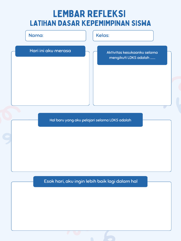 Refleksi LDKS Siswa dan Pembelajaran | PDF
