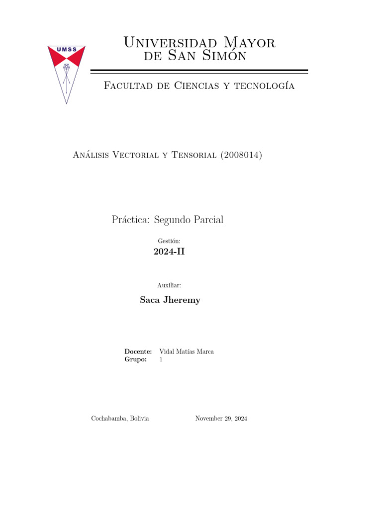Práctica 2P 2 2024 | PDF | Geometría | Álgebra abstracta