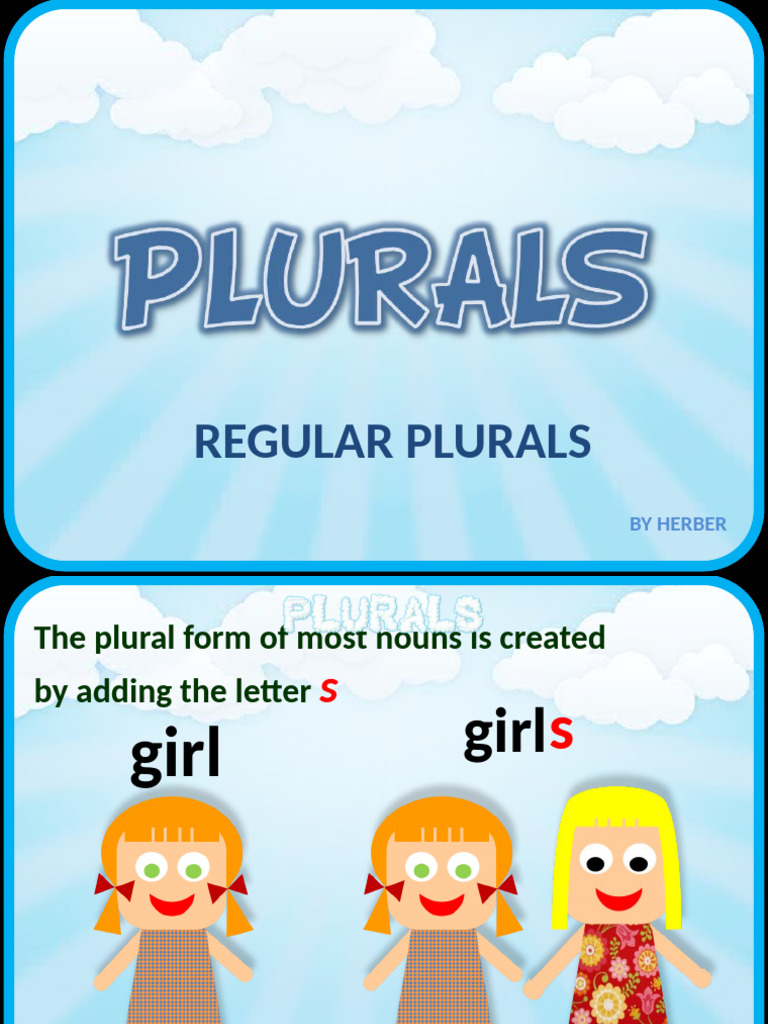 Plural Forms of English Nouns | PDF | Plural | Linguistic Morphology
