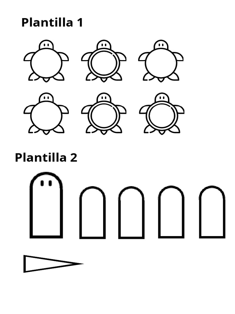 Plantillas Tortuga | PDF