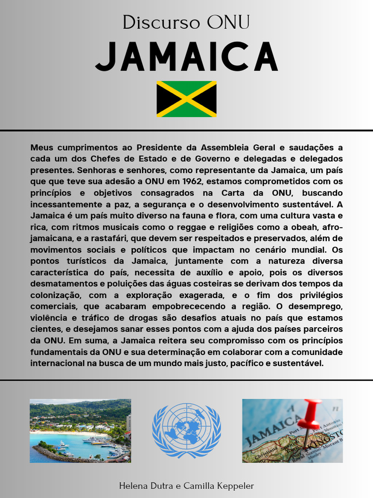 Discurso ONU Jamaica - 20241202 - 221154 - 0000 | PDF