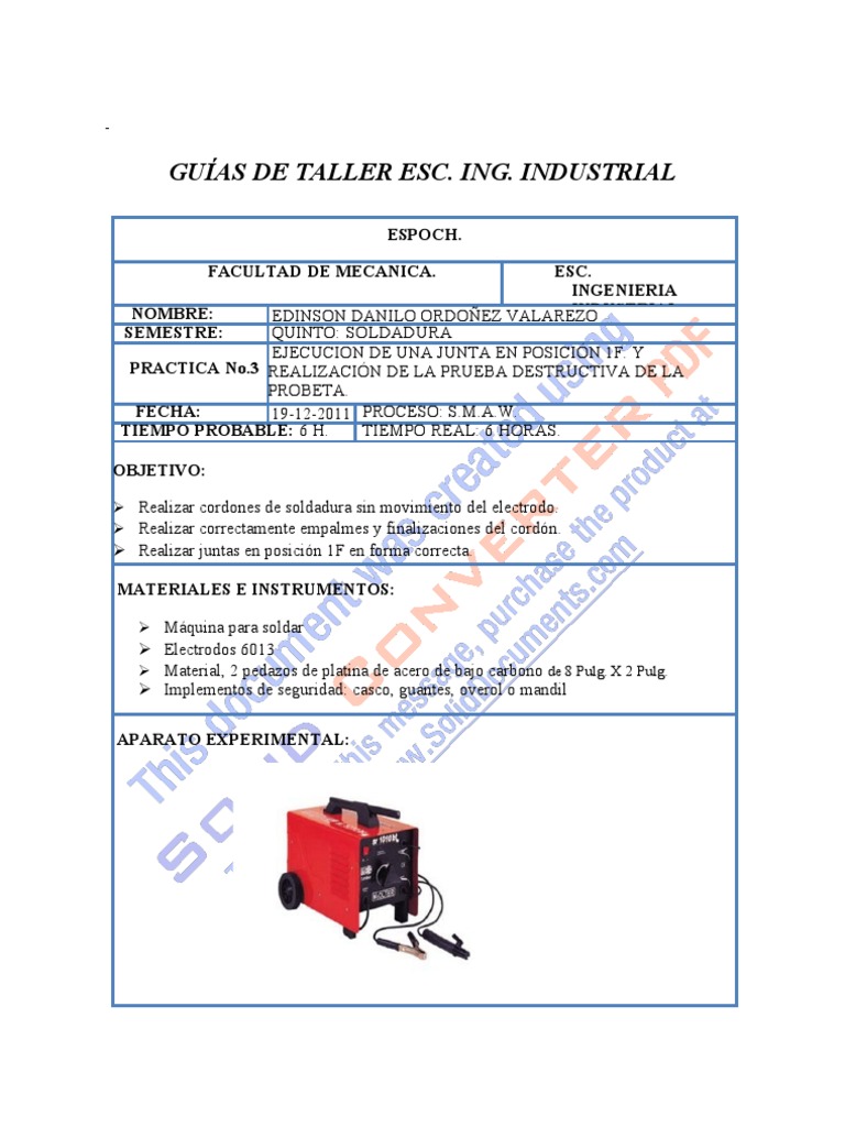 Informe 3 de Soldadura | PDF | Soldadura | Construcción
