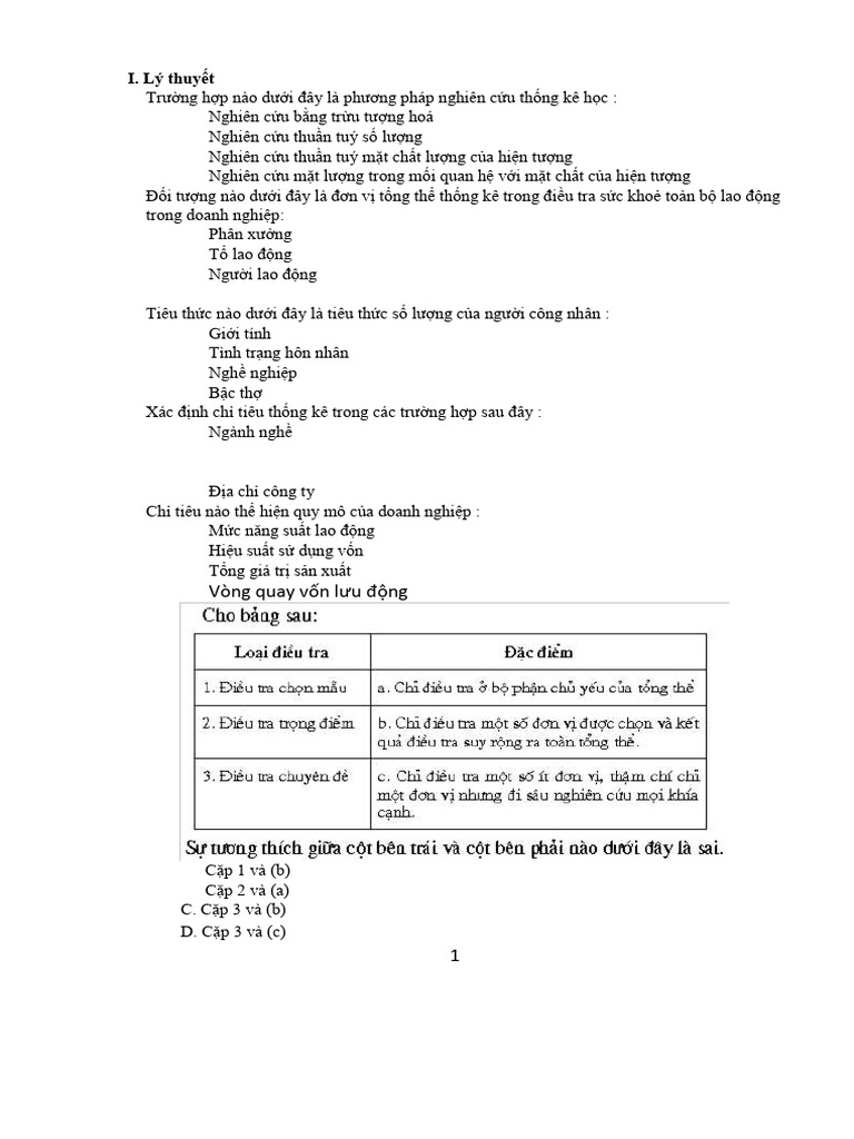 Bo Cau Hoi Trac Nghiem On Tap Mon Thong Ke Hoc Truong Dai Hoc Kinh Doa 133642 | PDF