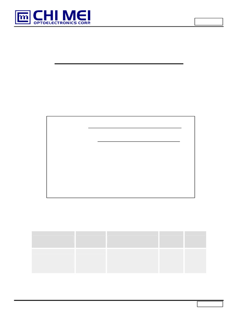 MODEL NO.: N184H4 - L04: TFT LCD Approal Specification | PDF | Power ...