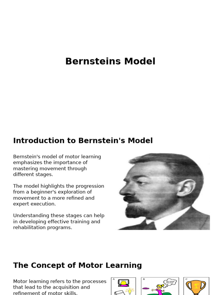 Bernstein's Model of Motor Learning | PDF | Learning | Behavior ...