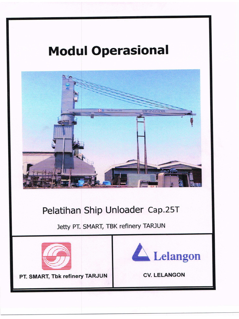 Modul Operasional Ship Unloader-Tarjun - 02!03!15 | PDF
