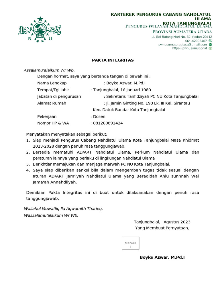 Fakta Integritas | PDF