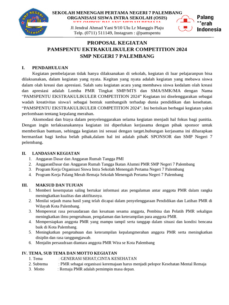 Proposal PMR SMP | PDF