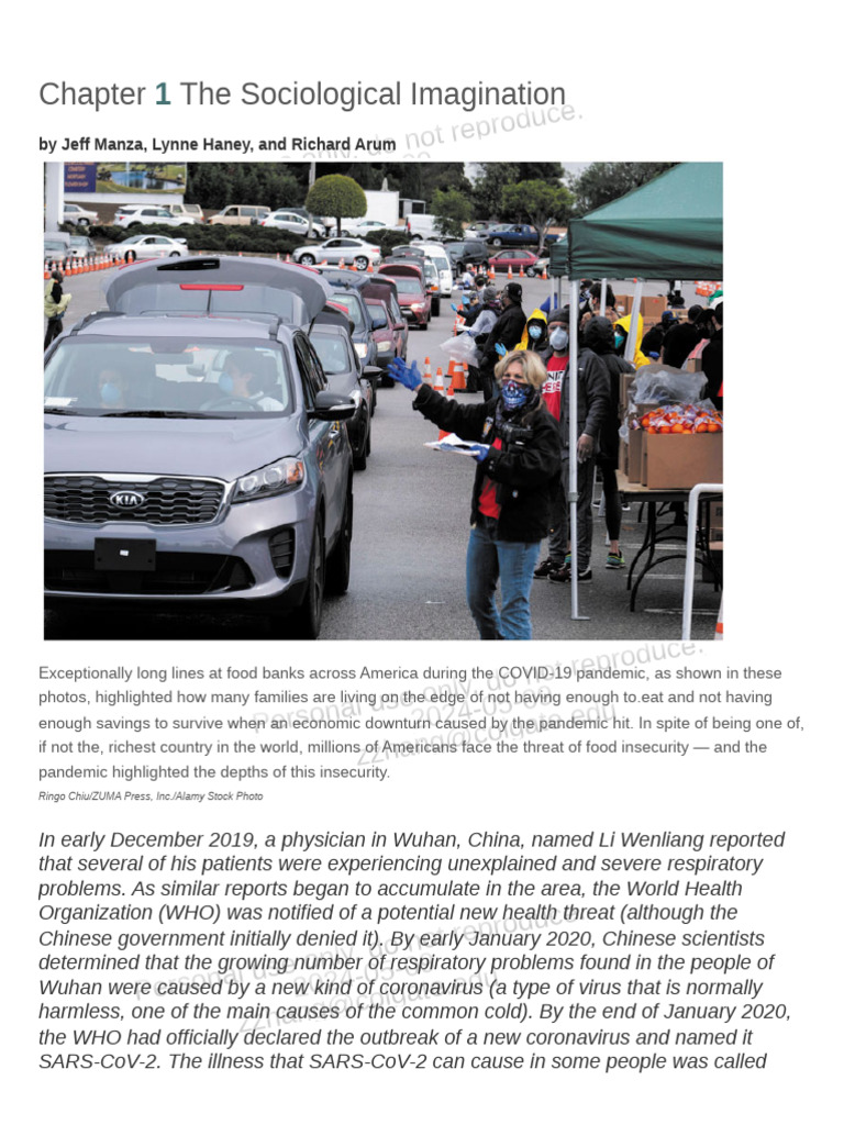 Chapter 1 | PDF | Sociology | Pandemic