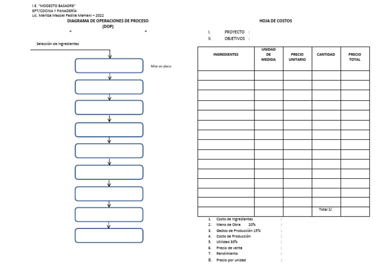 Formato Dop y HC | PDF