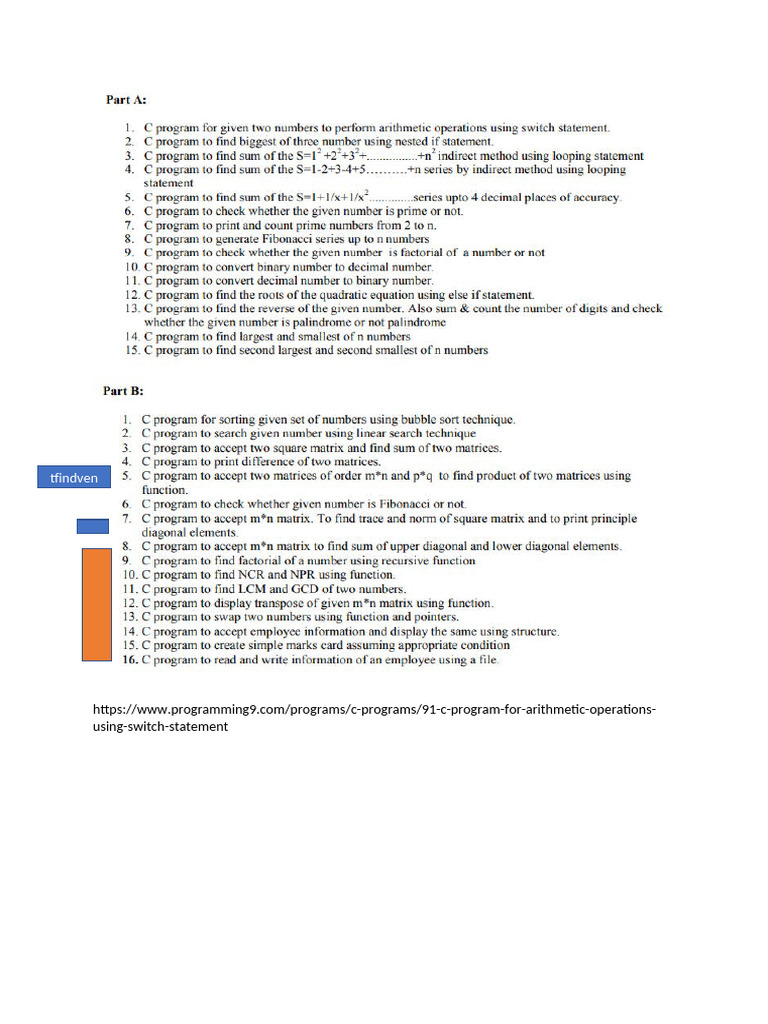 C Program Questions | PDF