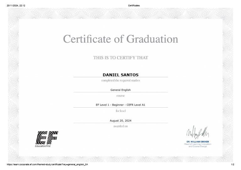 Certificates | PDF