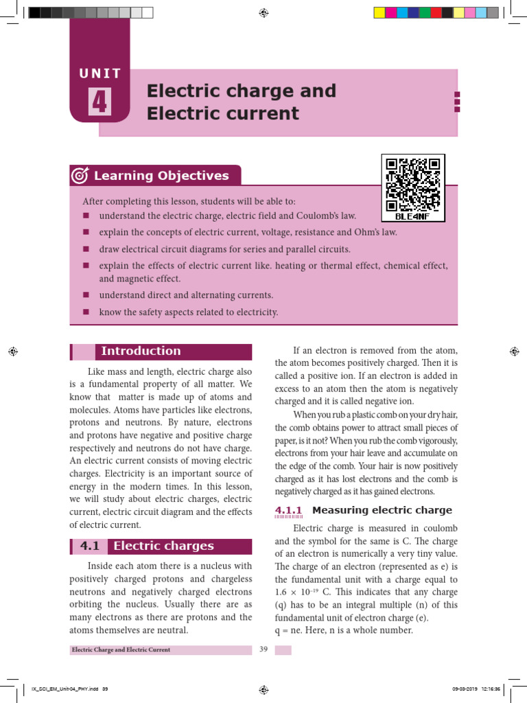 Understanding Electric Charge & Current | PDF | Direct Current ...