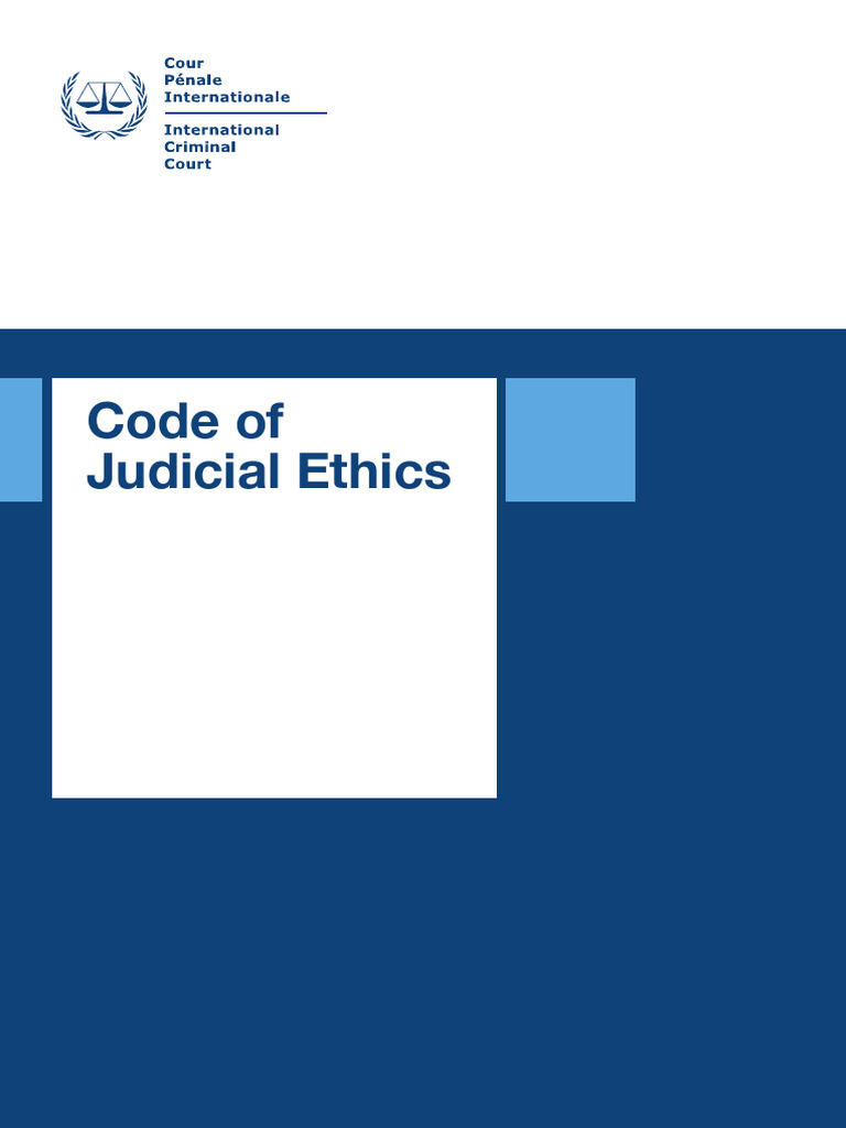 A5-09.Code of Judicial Ethics-EN-v.3 | PDF | International Criminal ...