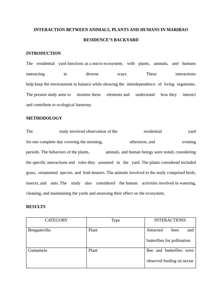 FIELD REPORT | PDF | Pollination | Plants