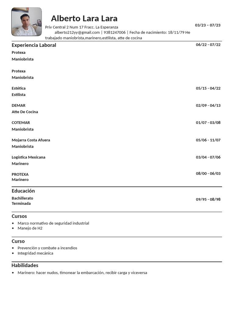 Alberto Lara Lara - CV 2023 | PDF