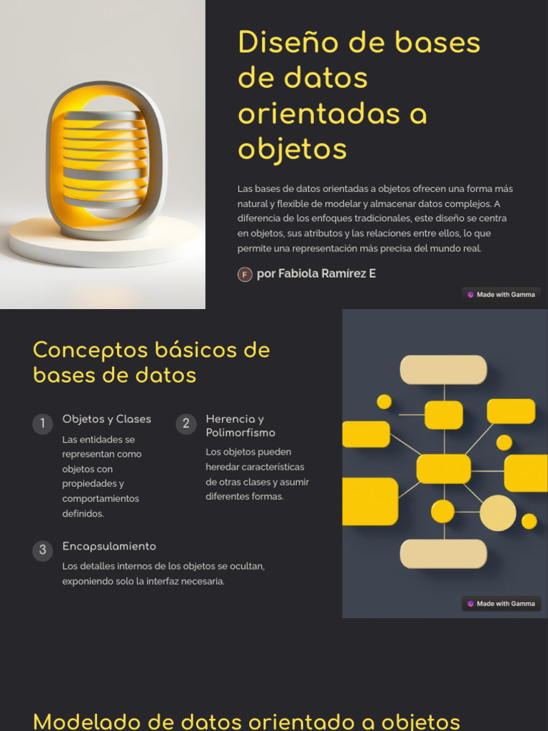 Diseno de Bases de Datos Orientadas A Objetos | PDF | Objeto ...