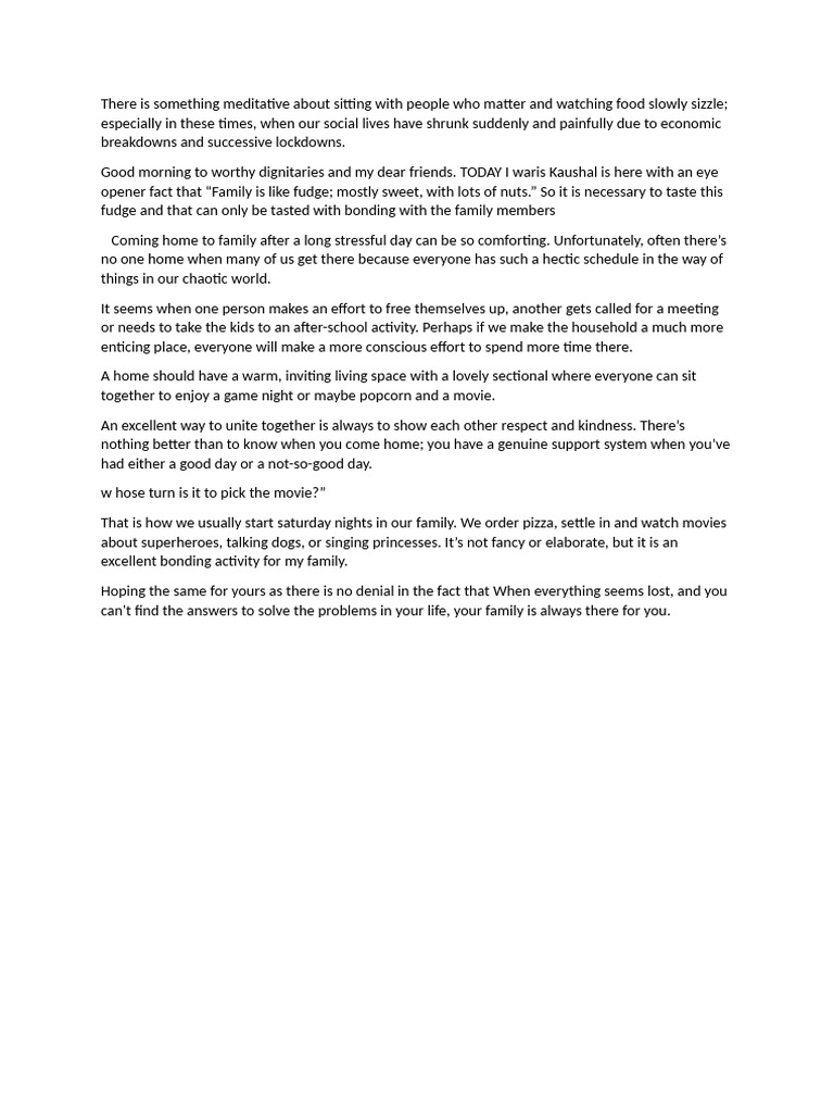 Waris Kaushal Sppech | PDF