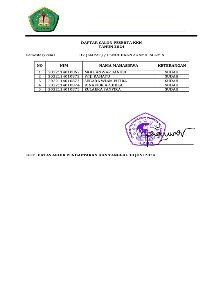 Pai - KKN 2024 | PDF