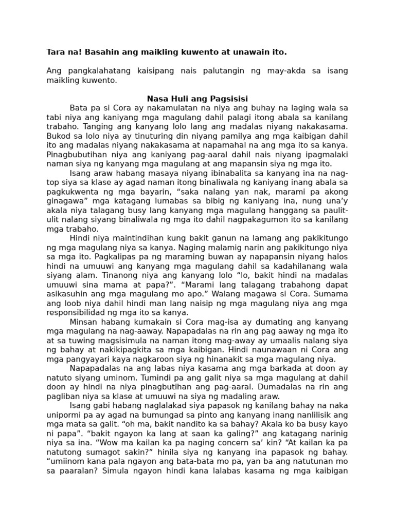 G7 at G8 Reading Filipino | PDF
