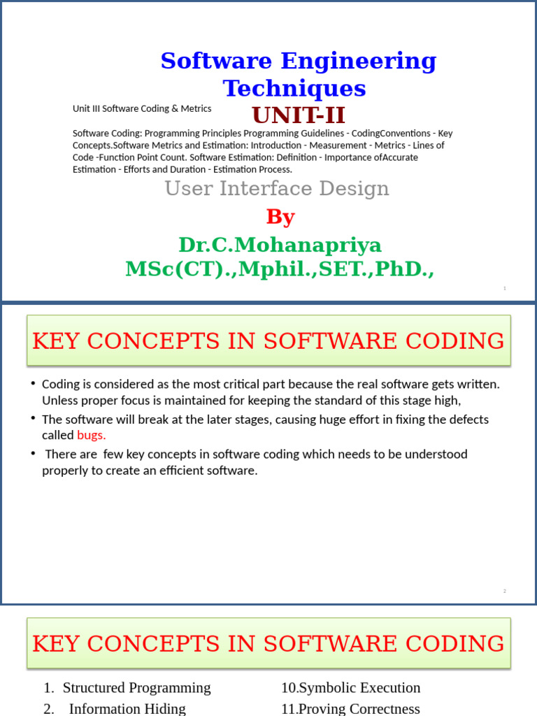 Key Concepts in SC | PDF | Computer Programming | Control Flow