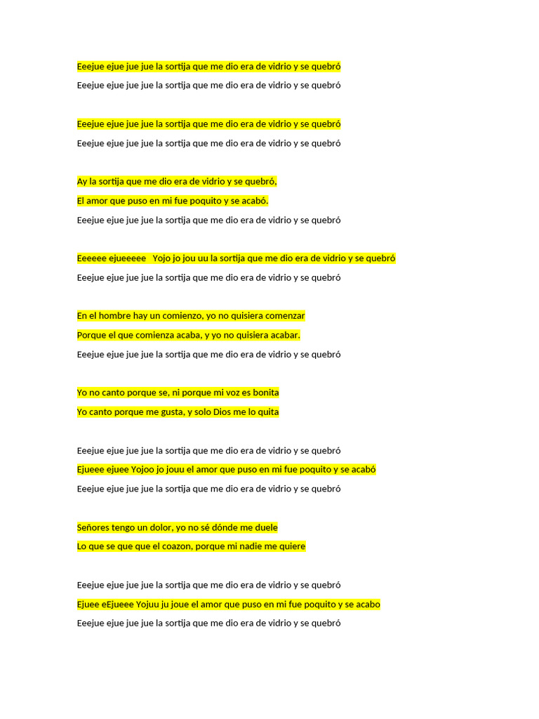 La sortija de vidrio que se quebró | PDF