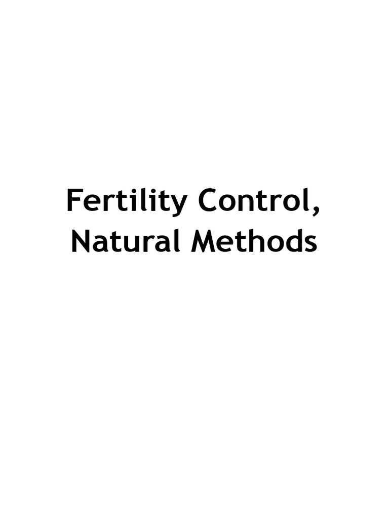 Fertility Control | PDF