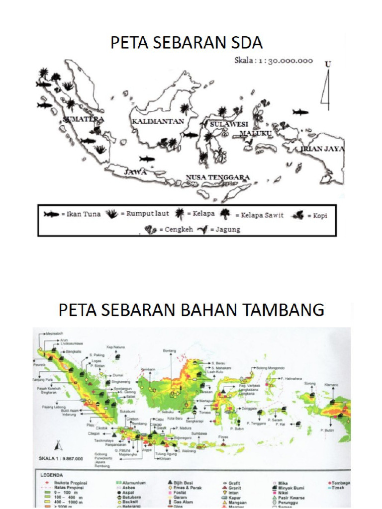 Peta Persebaran SDA | PDF