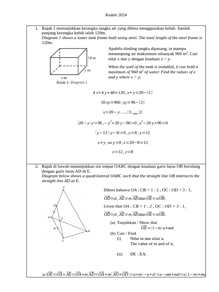TRIAL SPM 2024 | PDF