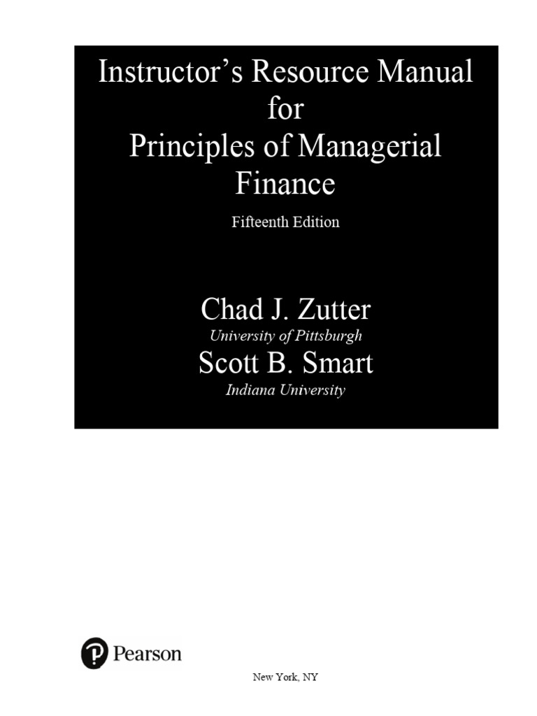 PFM15e_IM_FM_TOC_rev2 | PDF | Valuation (Finance) | Capital Budgeting