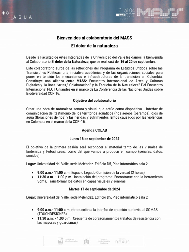 Colaboratorio: Arte y Naturaleza en COP-16 | PDF