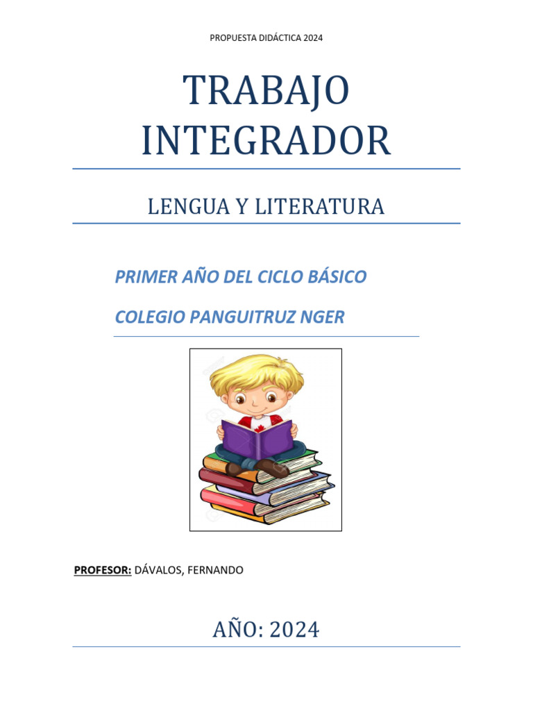 TRABAJO INTEGRADOR 1° AÑO 2024 | PDF | Prometeo | Comunicación