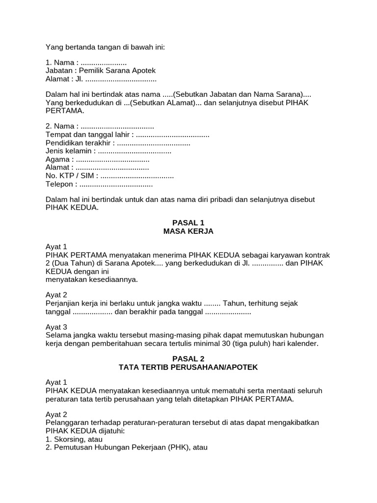 Yang Bertanda Tangan Di Bawah Ini | PDF