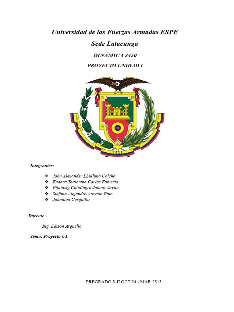 Proyecto U1 - Dinamica | PDF | Pistón | Motores