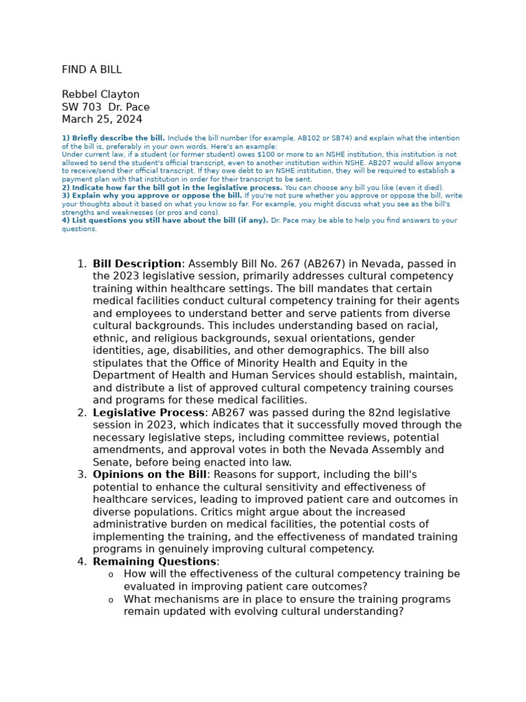 FIND A BILL | PDF | Bill (Law) | Health Care