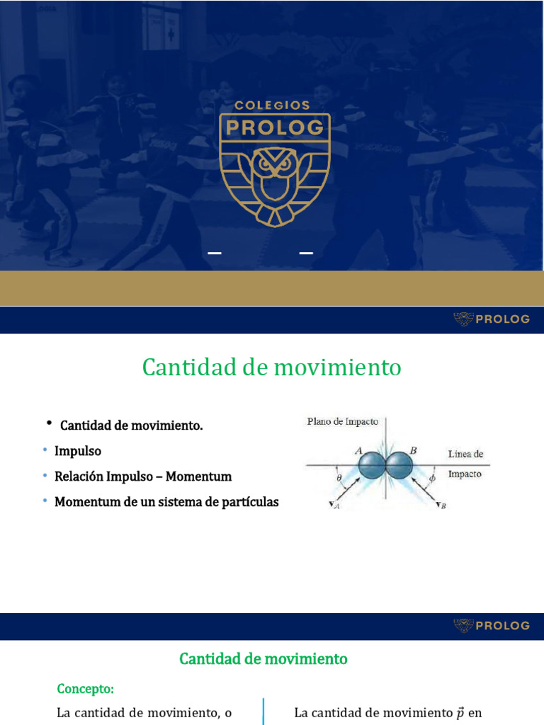 3RO PPT - MOMENTUN LINEAL - VMT | PDF | Impulso | Masa