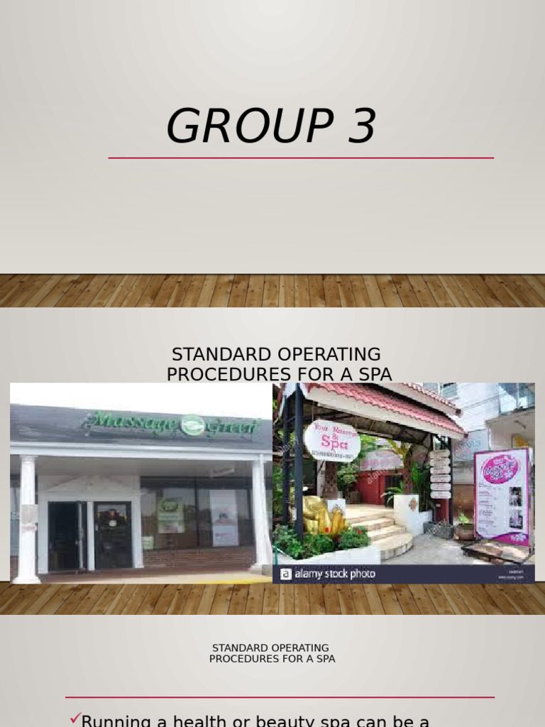 TLE Report Group3 | PDF | Housekeeping | Spa