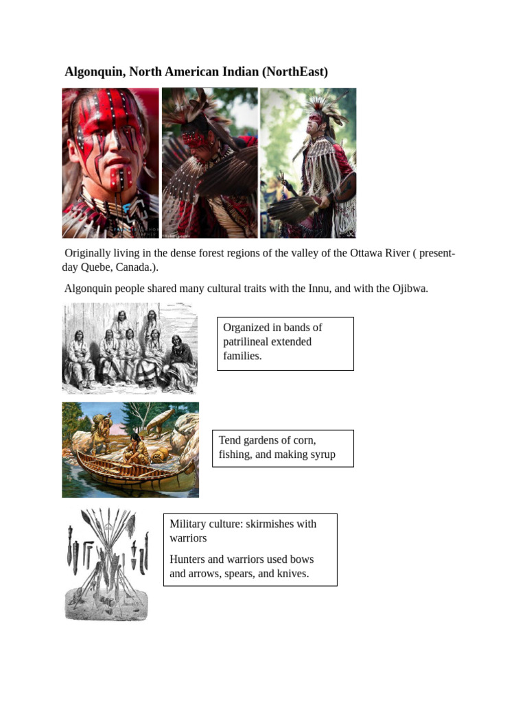 Algonquin and Iroquois Cultures Overview | PDF