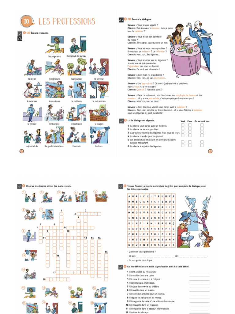 Les Professions - Activités | PDF