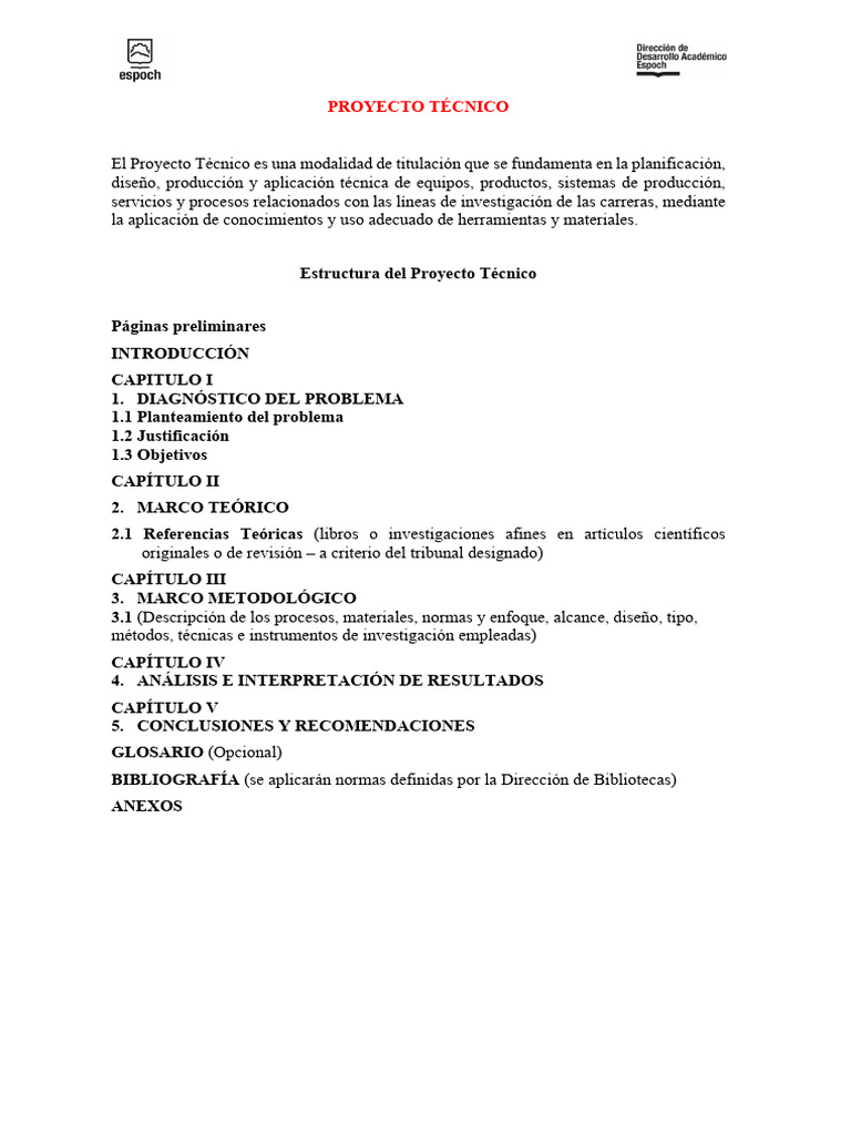 Proyecto Técnico | PDF