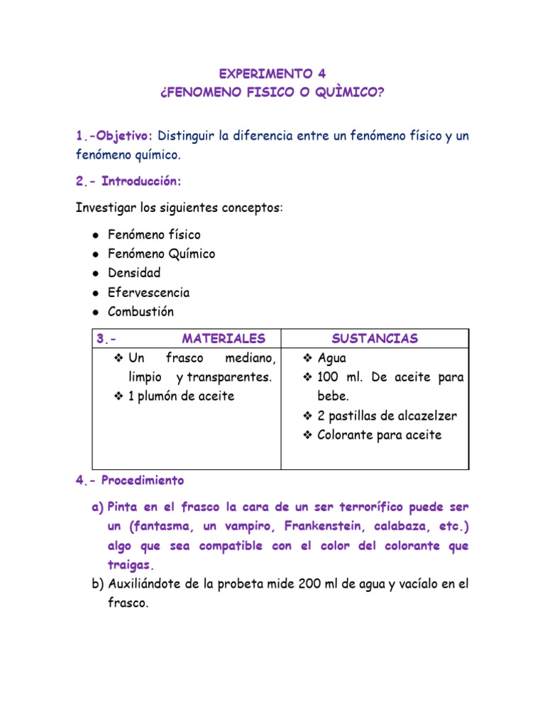Experimento 4 (Octubre) | PDF