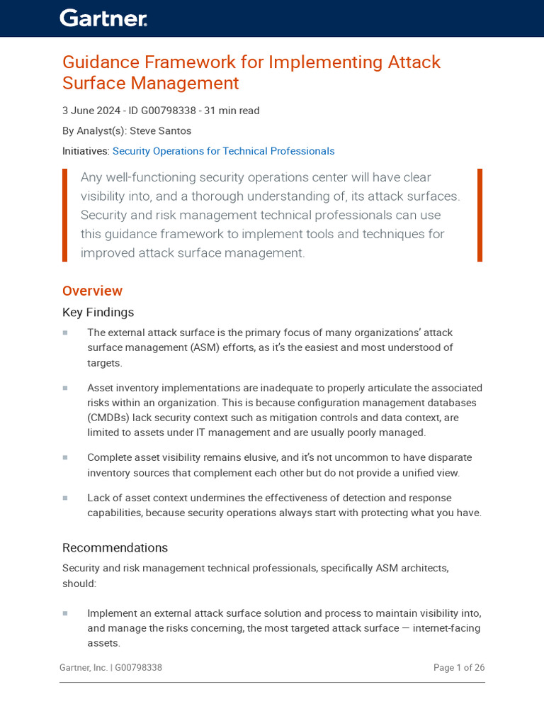 Guidance Framework F 798338 NDX | PDF | Computer Security | Security