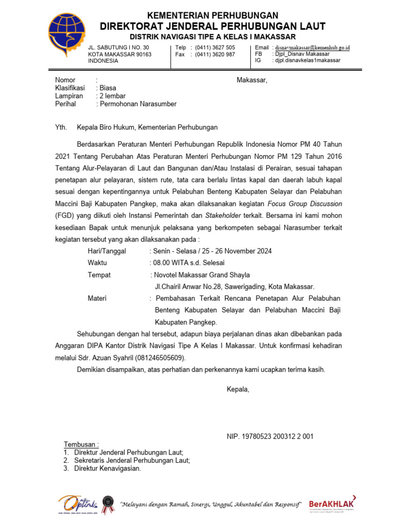 Narasumber Biro | PDF