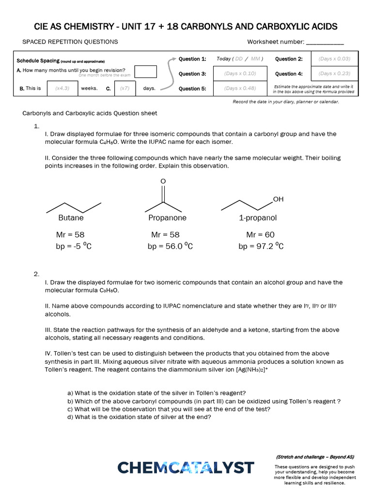 17 18 Carbonyls and Carboxylic acids | PDF | Aldehyde | Chemistry