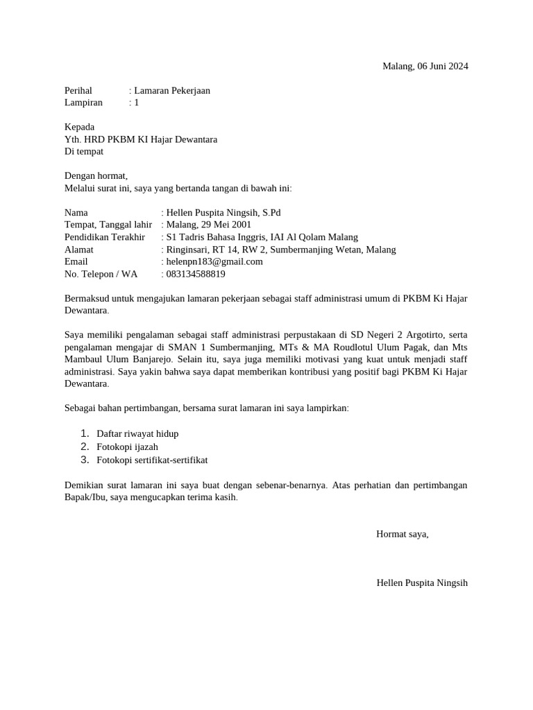 PKMB Ki Hajar Dewantara | PDF